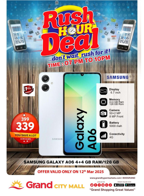 Rush Hour Deal - Grand City Mall from Grand Hypermarket until 12th ...