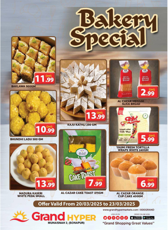 Bakery Deal - Grand Hyper Muhaisnah from Grand Hypermarket until 23rd ...