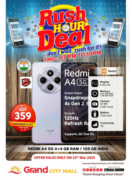 Rush Hour Deal - Grand City Mall from Grand Hypermarket until 25th ...