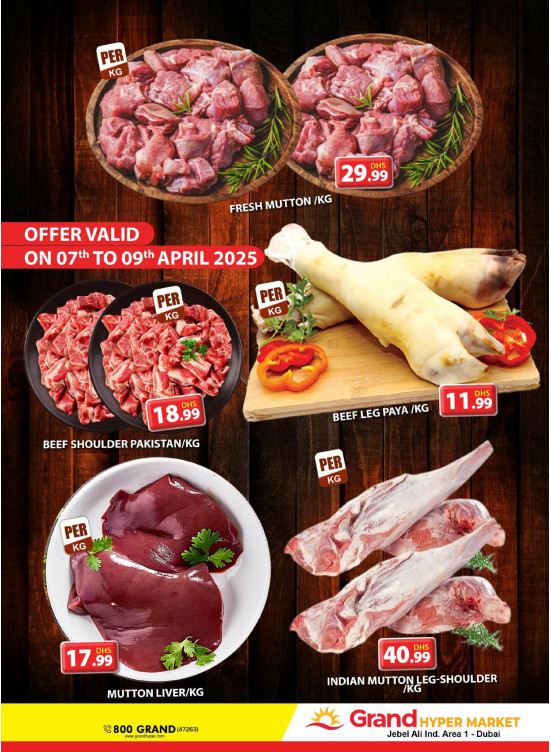 Meat Deals - Grand Hypermarket Jebel Ali from Grand Hypermarket until ...