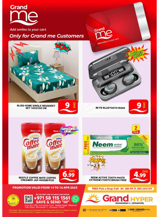 Grand Me Deals - Grand Hyper Muhaisnah from Grand Hypermarket until 16th April - Grand ...