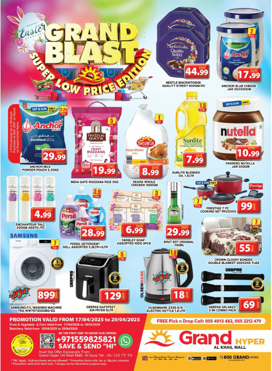 Weekend Deals - Grand Hyper Al Khail Mall from Grand Hypermarket until 20th April - Grand ...