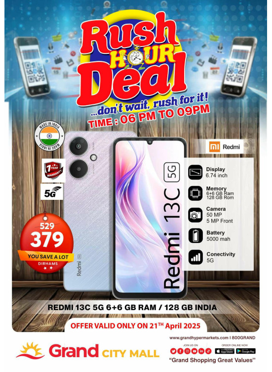 Rush Hour Deal - Grand City Mall from Grand Hypermarket until 21st ...