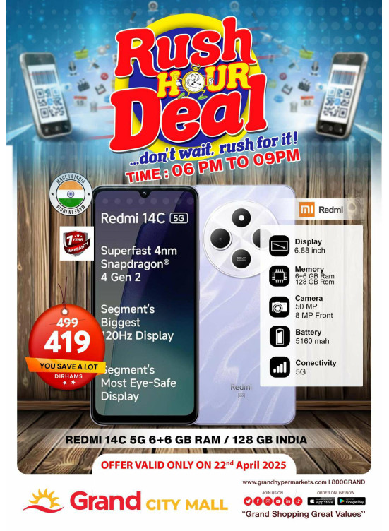 Rush Hour Deal - Grand City Mall from Grand Hypermarket until 21st ...
