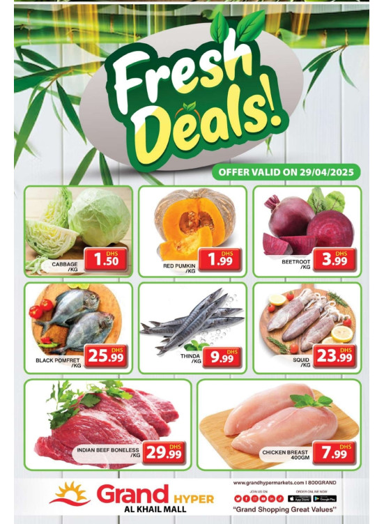 Fresh Deals - Grand Hyper Al Khail Mall from Grand Hypermarket until 29th April - Grand ...