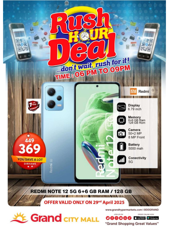 Rush Hour Deal - Grand City Mall from Grand Hypermarket until 29th ...