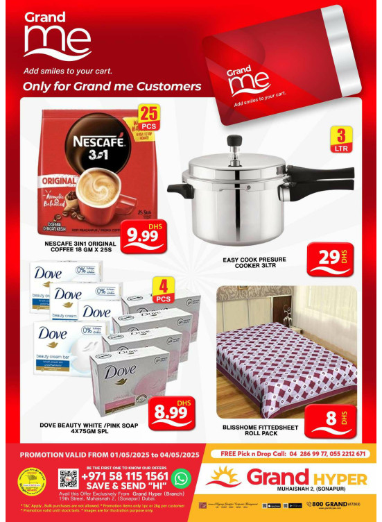 Grand Me Deals - Grand Hyper Muhaisnah from Grand Hypermarket until 4th May - Grand Hypermarket ...
