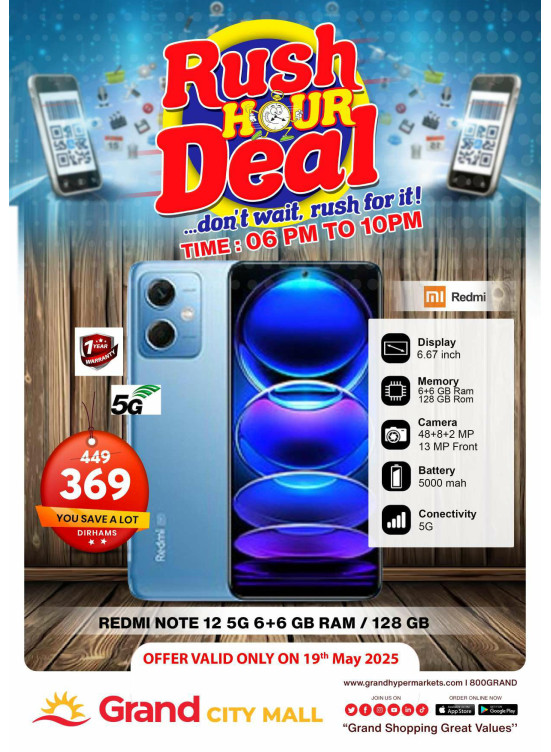 Rush Hour Deal - Grand City Mall from Grand Hypermarket until 19th May ...