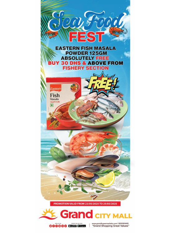 Seafood Feast - Grand City Mall from Grand Hypermarket until 25th May ...