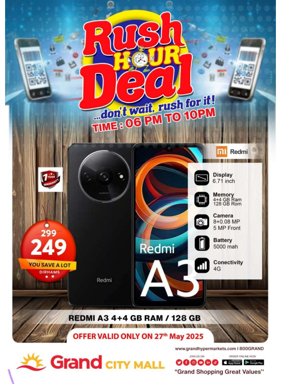 Rush Hour Deal - Grand City Mall from Grand Hypermarket until 27th May ...