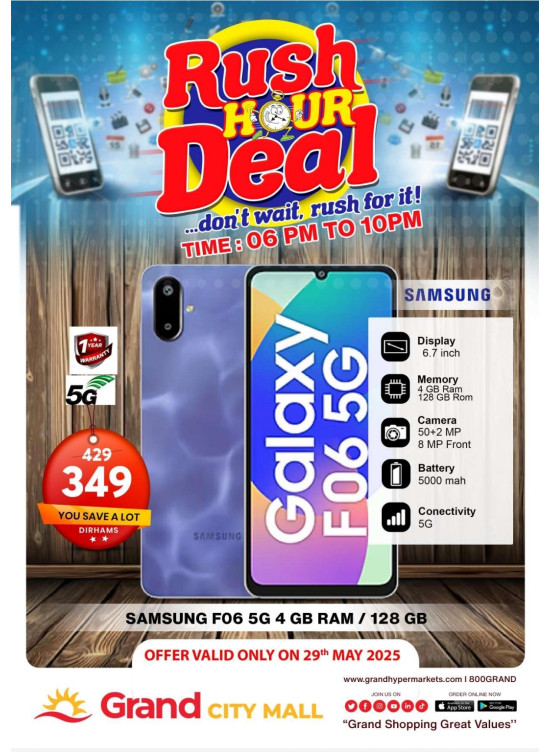 Rush Hour Deal - Grand City Mall from Grand Hypermarket until 29th May ...