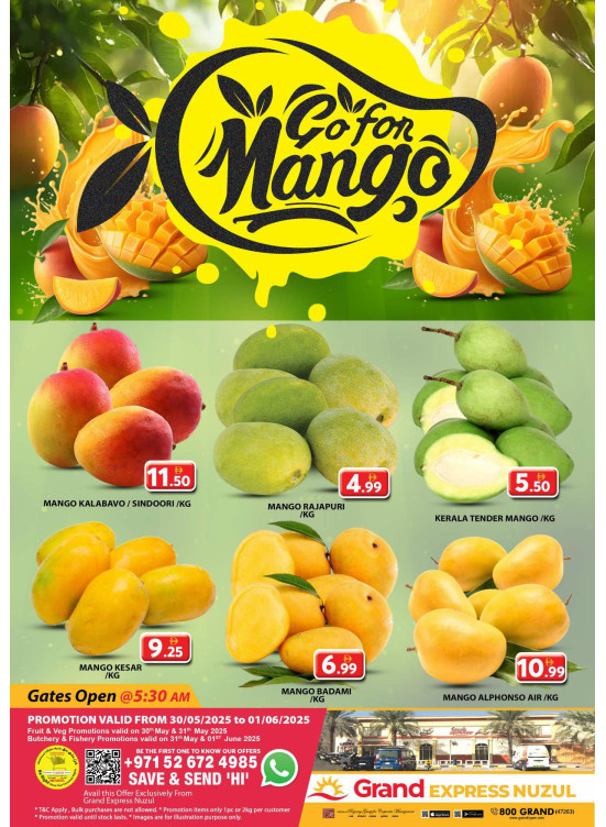 Go For Mango - Grand Express Nuzul from Grand Hypermarket until 1st ...