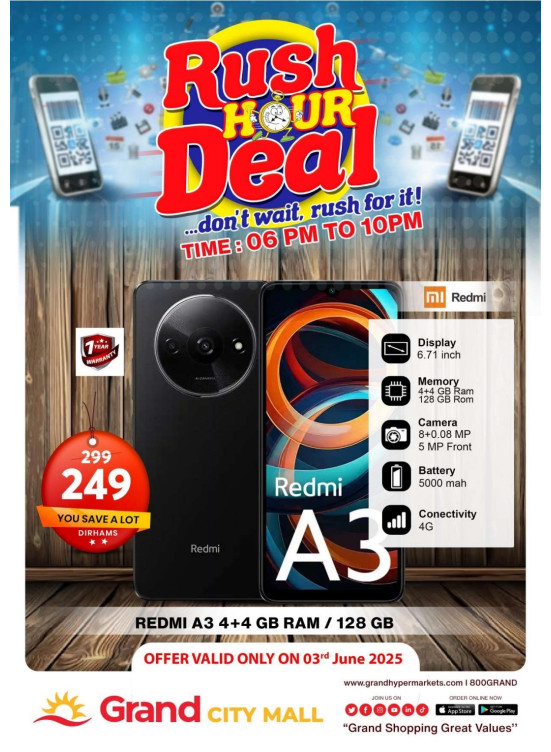 Rush Hour Deal - Grand City Mall from Grand Hypermarket until 3rd June ...