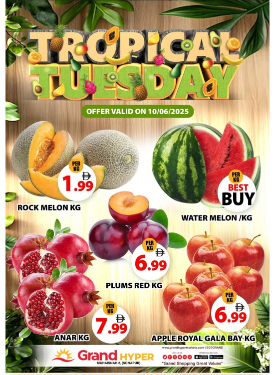 Fruitilicious Tuesday - Grand Hyper Muhaisnah from Grand Hypermarket until 10th June - Grand ...