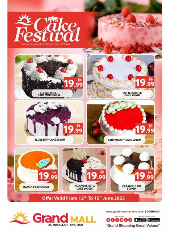 Cake Festival - Grand Mall Sharjah from Grand Hypermarket until 15th ...