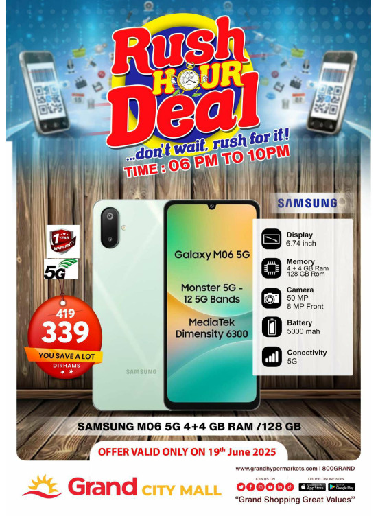 Rush Hour Deal - Grand City Mall from Grand Hypermarket until 19th June ...