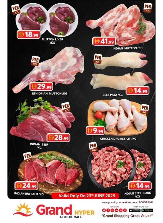 Meat Monday - Grand Hyper Al Khail Mall from Grand Hypermarket until 23rd June - Grand ...
