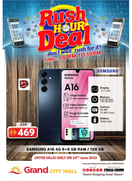 Rush Hour Deal - Grand City Mall from Grand Hypermarket until 24th June ...