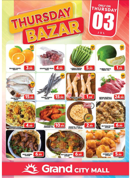 Thursday Bazar - Grand City Mall from Grand Hypermarket until 3rd July ...