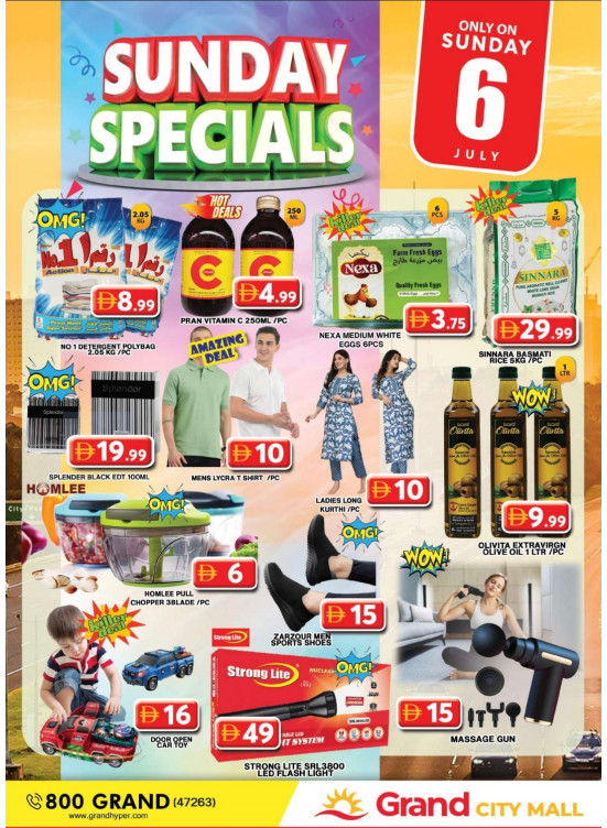 Sunday Specials - Grand City Mall from Grand Hypermarket until 6th July ...