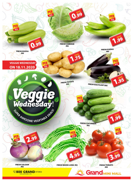 Veggie Wednesday - Grand Mini Mall from Grand Hypermarket until 18th ...