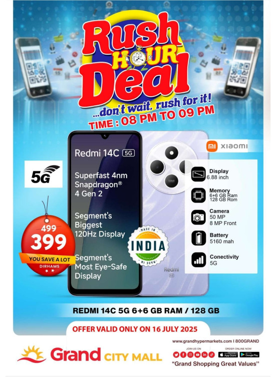 Rush Hour Deal - Grand City Mall from Grand Hypermarket until 16th July ...