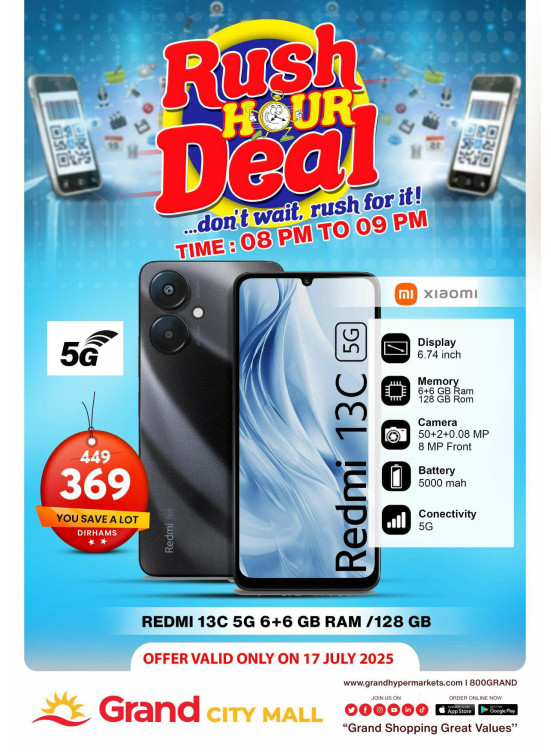 Rush Hour Deal - Grand City Mall from Grand Hypermarket until 17th July ...