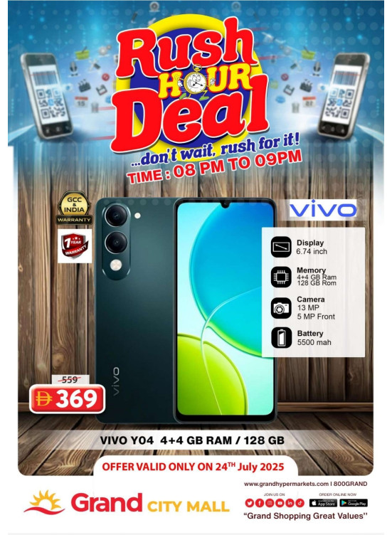 Rush Hour Deal - Grand City Mall from Grand Hypermarket until 24th July ...