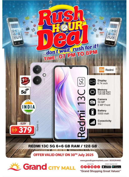 Rush Hour Deal - Grand City Mall from Grand Hypermarket until 30th July ...