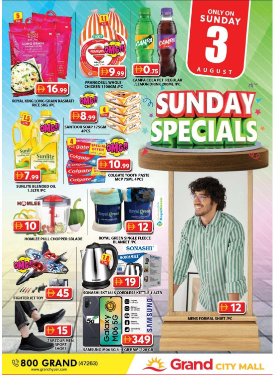 Sunday Specials - Grand City Mall from Grand Hypermarket until 3rd ...