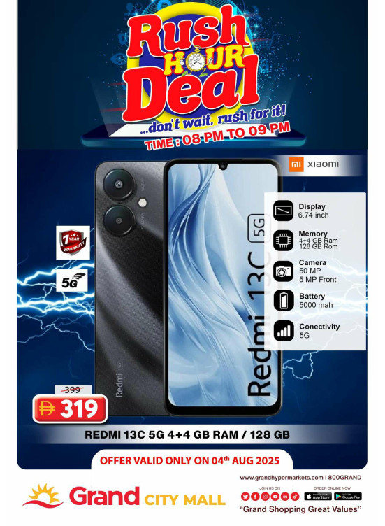 Rush Hour Deal - Grand City Mall from Grand Hypermarket until 4th ...