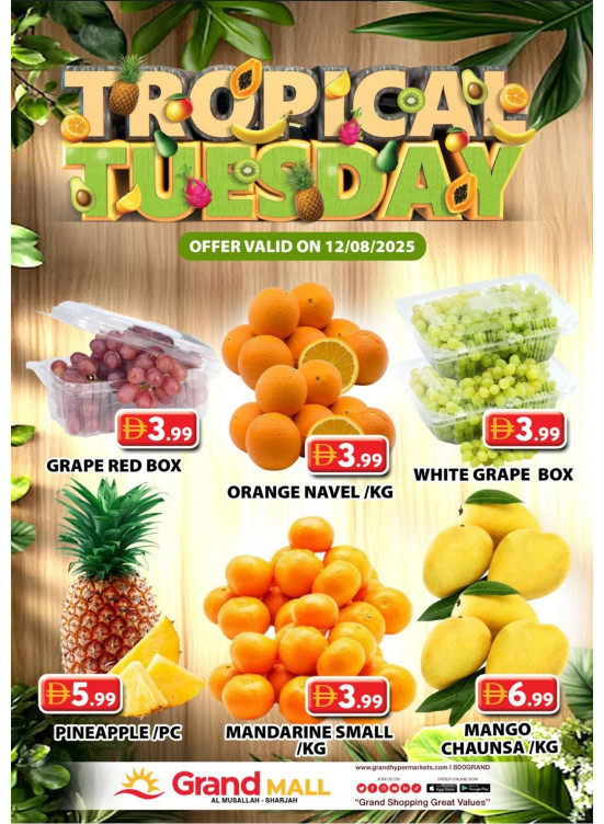 Fruitilicious Tuesday - Grand Mall Sharjah from Grand Hypermarket until 12th August - Grand ...