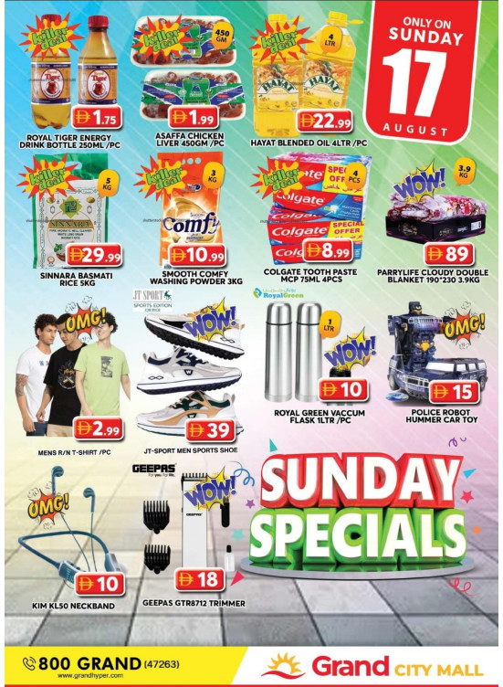 Sunday Specials - Grand City Mall from Grand Hypermarket until 17th ...