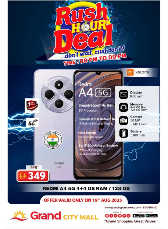 Rush Hour Deal - Grand City Mall from Grand Hypermarket until 19th ...