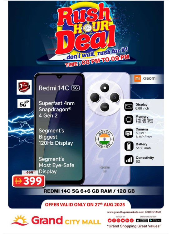 Rush Hour Deal - Grand City Mall from Grand Hypermarket until 27th ...