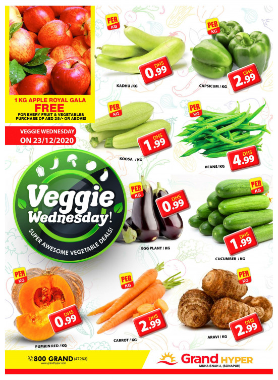 Veggie Wednesday - Grand Hyper Muhaisnah from Grand Hypermarket until ...