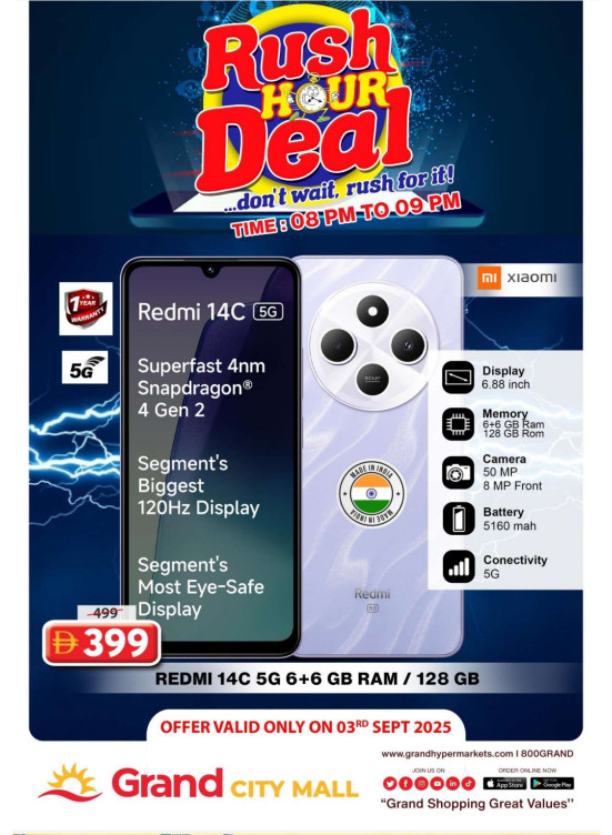 Rush Hour Deal - Grand City Mall from Grand Hypermarket until 3rd ...