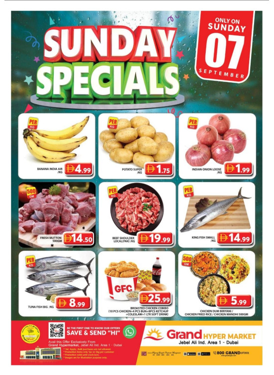 Sunday Specials - Grand Hypermarket Jebel Ali from Grand Hypermarket ...