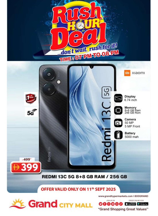 Rush Hour Deal - Grand City Mall from Grand Hypermarket until 11th ...
