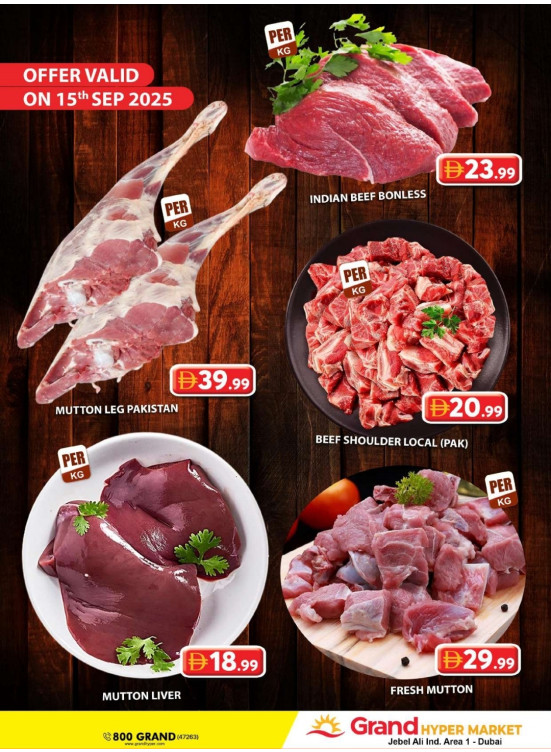 Meat Deals - Grand Hypermarket Jebel Ali from Grand Hypermarket until ...