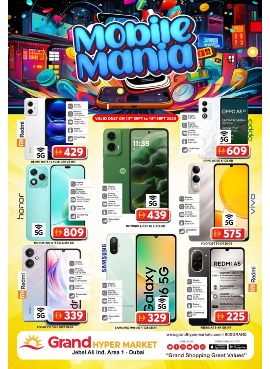 Mobile Mania - Grand Hypermarket Jebel Ali from Grand Hypermarket until ...