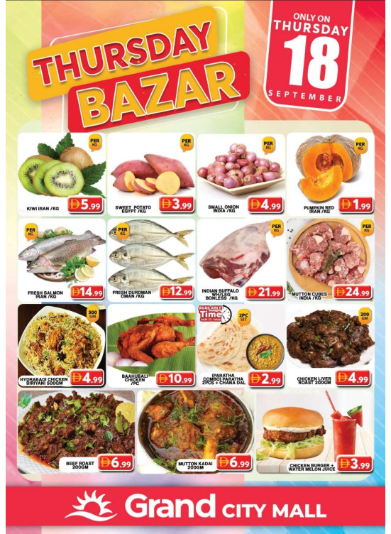 Thursday Bazar - Grand City Mall from Grand Hypermarket until 18th ...