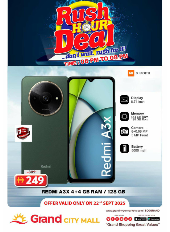 Rush Hour Deal - Grand City Mall from Grand Hypermarket until 22nd ...