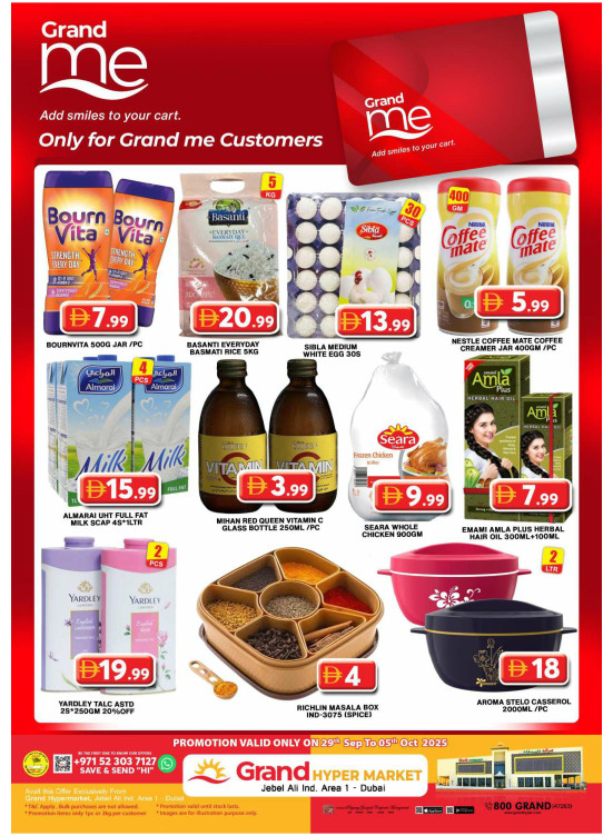 Grand Me Deals - Grand Hypermarket Jebel Ali from Grand Hypermarket until 5th October - Grand ...