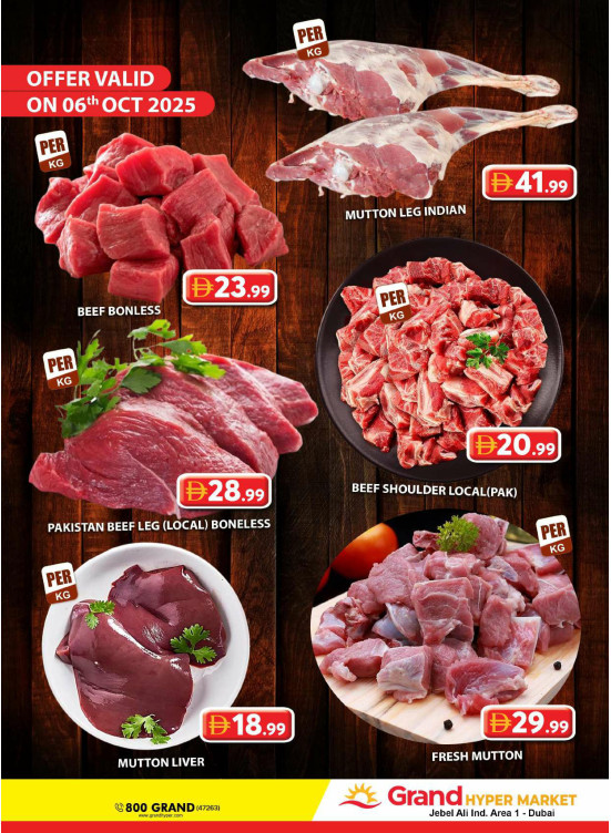 Meat Deals - Grand Hypermarket Jebel Ali from Grand Hypermarket until ...