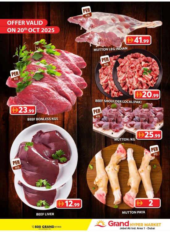 Meat Deals - Grand Hypermarket Jebel Ali from Grand Hypermarket until ...