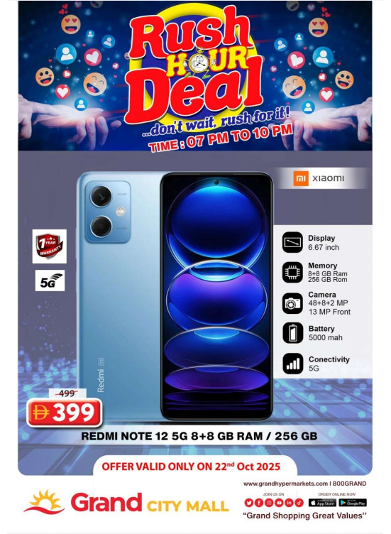 Rush Hour Deal - Grand City Mall from Grand Hypermarket until 22nd ...