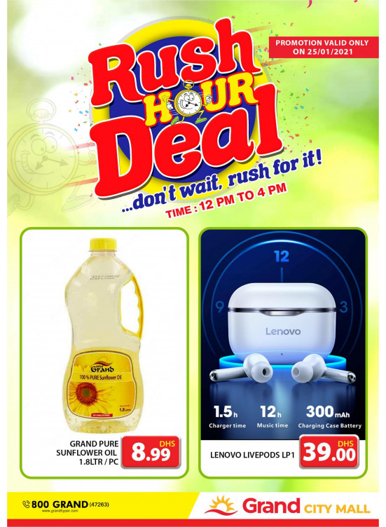 Rush Hour Deal - Grand City Mall from Grand Hypermarket until 25th ...