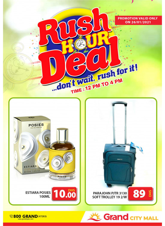 Rush Hour Deal - Grand City Mall from Grand Hypermarket until 26th ...