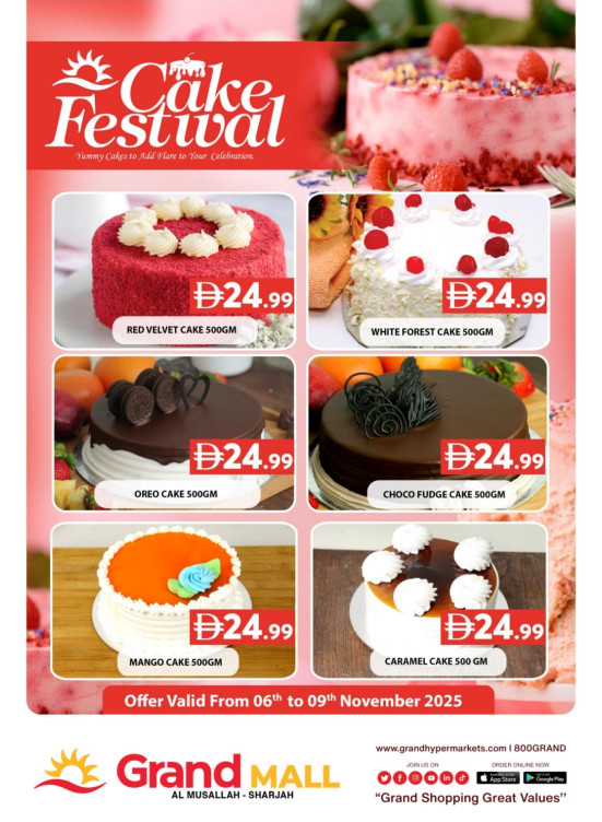Cake Festival - Grand Mall Sharjah from Grand Hypermarket until 9th ...